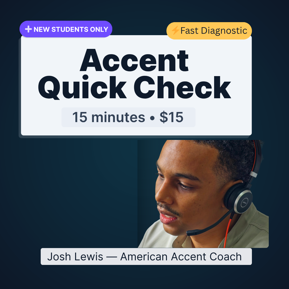 Accent Quick Check — 15 minutes | Boost Up English